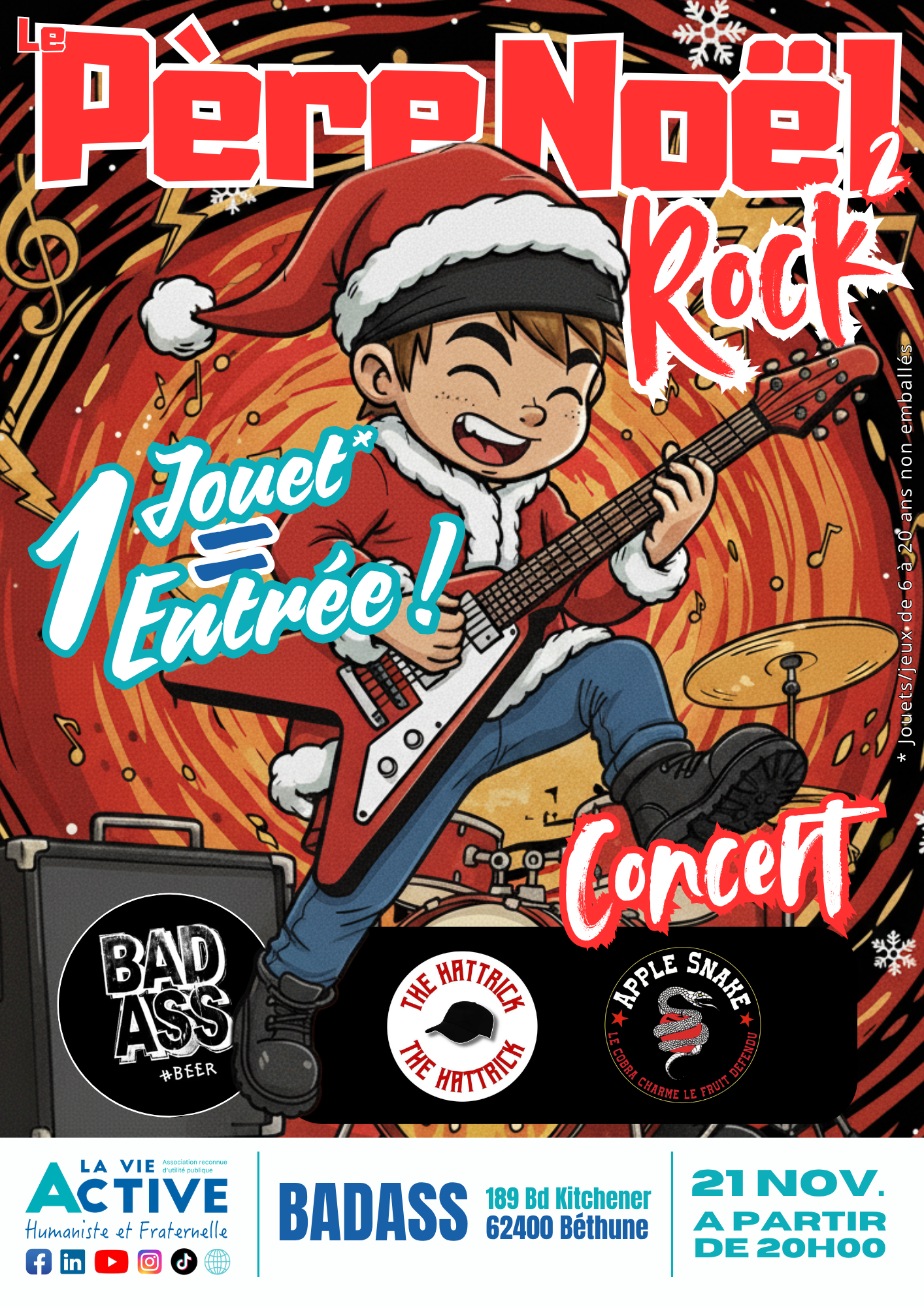 LE PERE NOEL ROCK - BADASS BETHUNE - La Vie Active